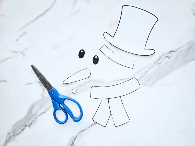 Snowman Paper Plate Craft - Raise Curious Kids