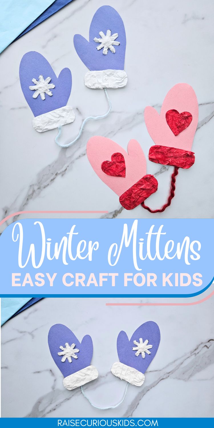 Easy Winter Mittens Craft for Kids - Raise Curious Kids