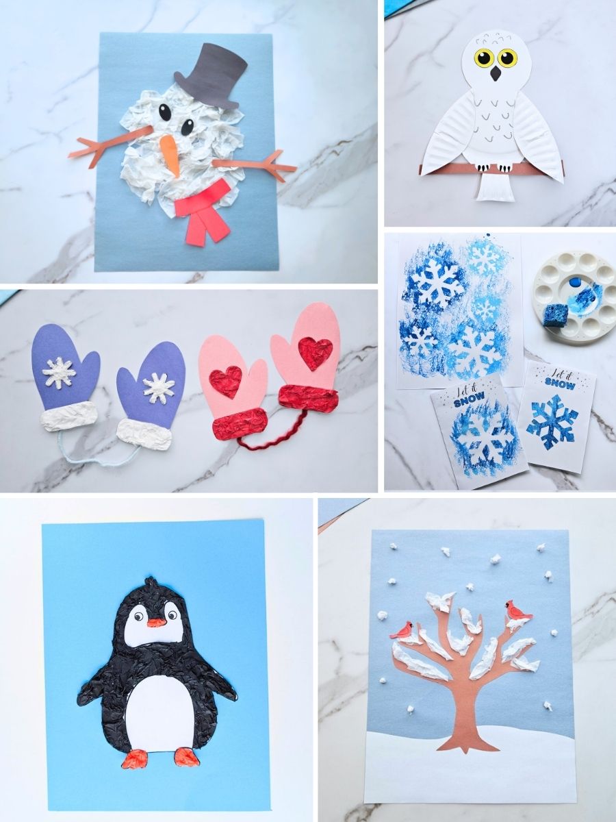 Easy Winter Crafts for Kids - Raise Curious Kids