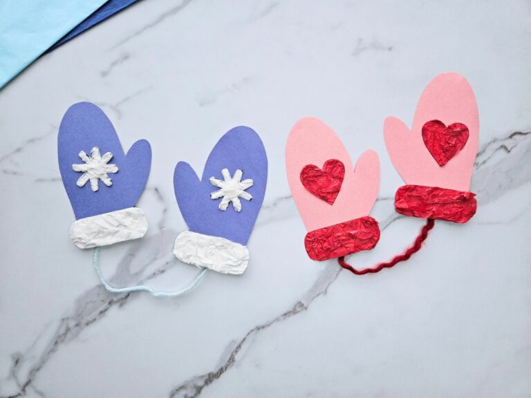 Easy Winter Mittens Craft for Kids - Raise Curious Kids