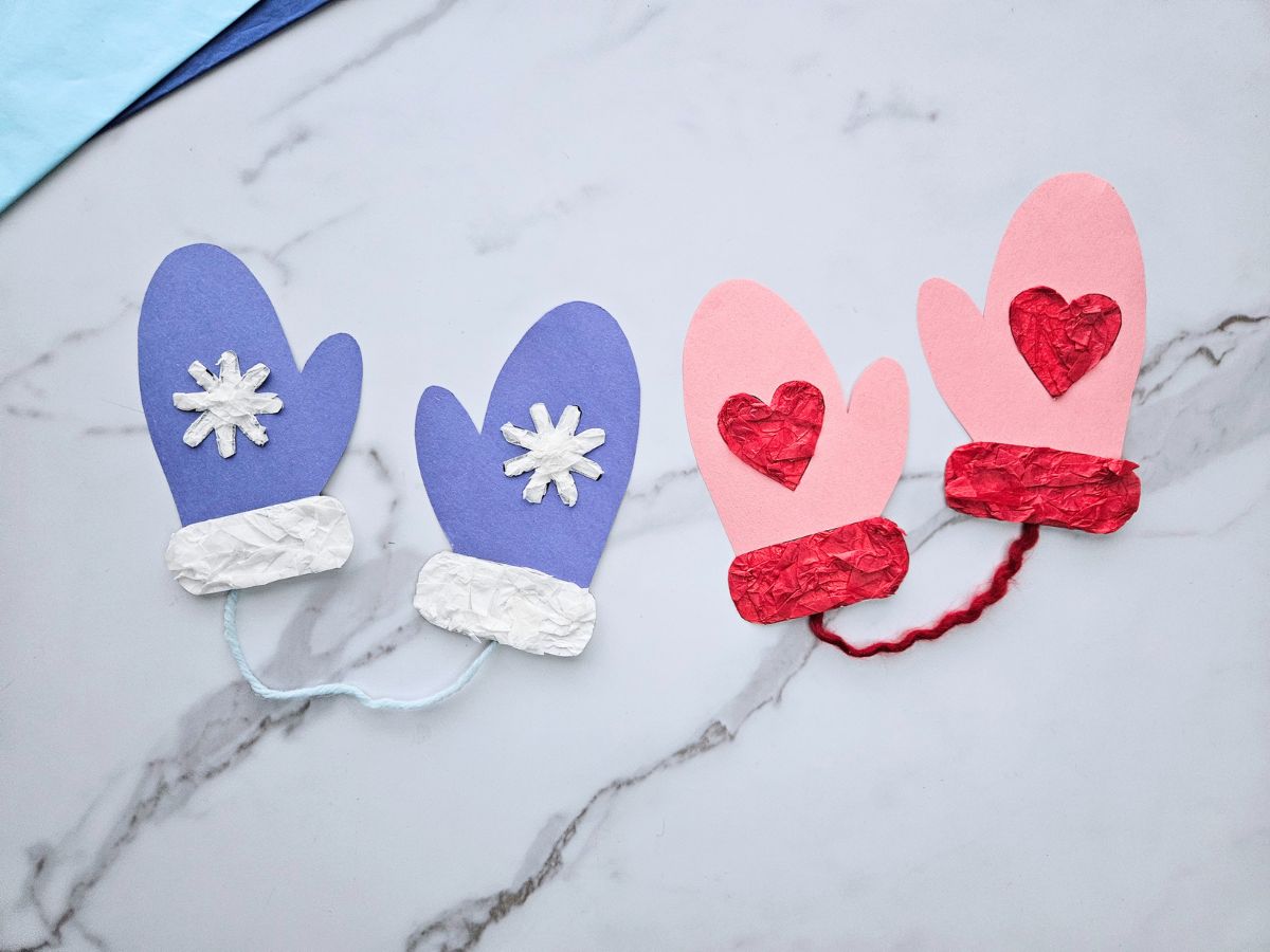 Easy Winter Mittens Craft for Kids - Raise Curious Kids