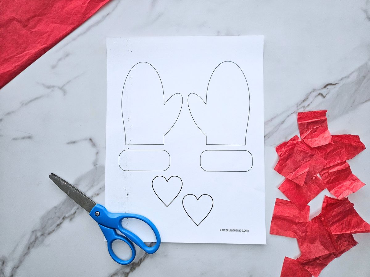 Easy Winter Mittens Craft for Kids - Raise Curious Kids