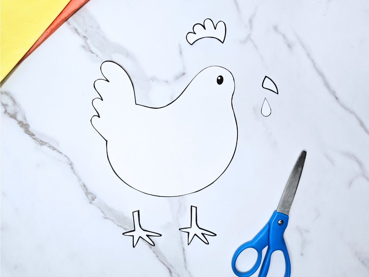 Chicken Handprint Craft for Kids - Raise Curious Kids