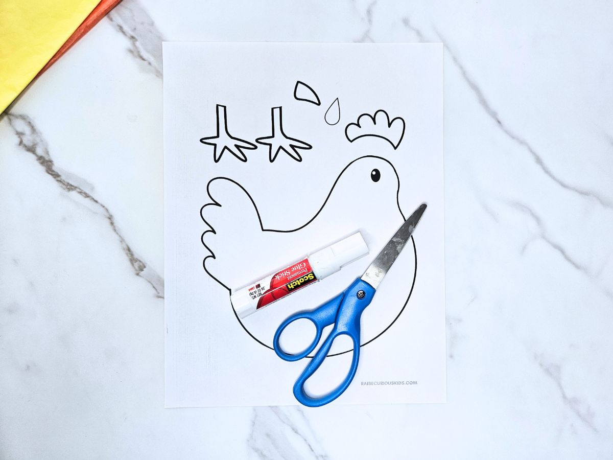 Chicken Handprint Craft for Kids - Raise Curious Kids