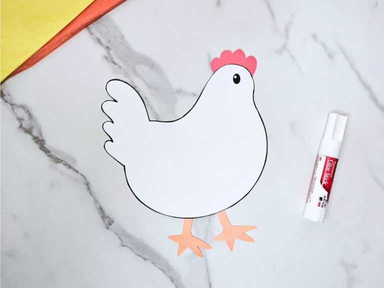 Chicken Handprint Craft for Kids - Raise Curious Kids