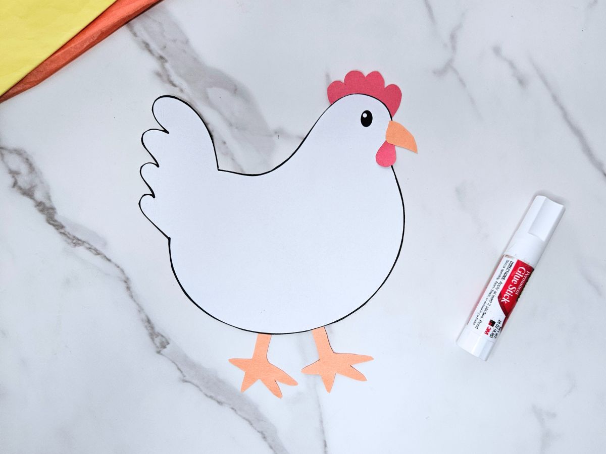 Chicken Handprint Craft for Kids - Raise Curious Kids