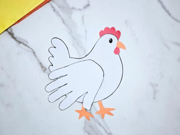 Chicken Handprint Craft for Kids - Raise Curious Kids