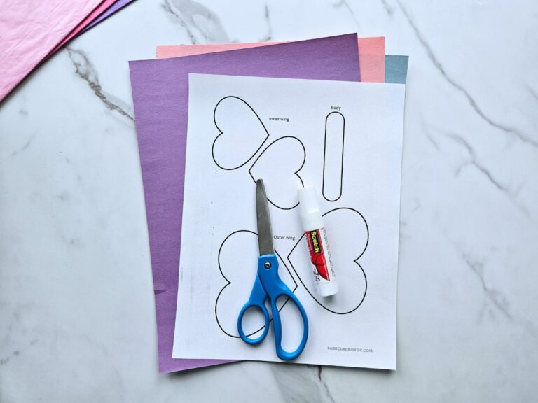 Fun and Easy Butterfly Heart Craft - Raise Curious Kids