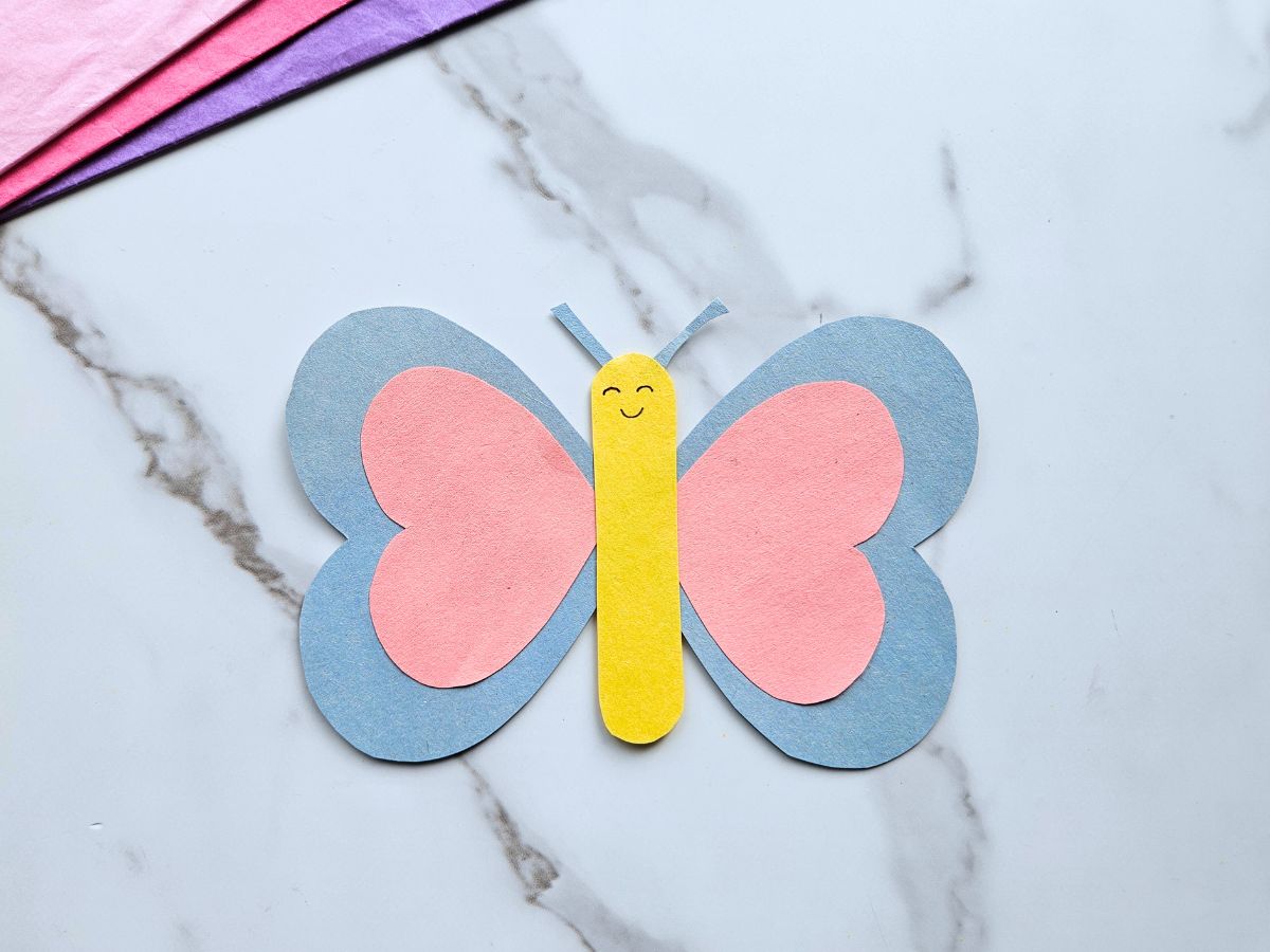 Fun and Easy Butterfly Heart Craft - Raise Curious Kids