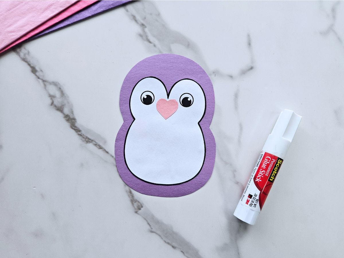Easy Penguin Heart Craft - Raise Curious Kids