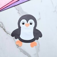 Easy Penguin Heart Craft - Raise Curious Kids