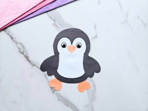 Easy Penguin Heart Craft - Raise Curious Kids