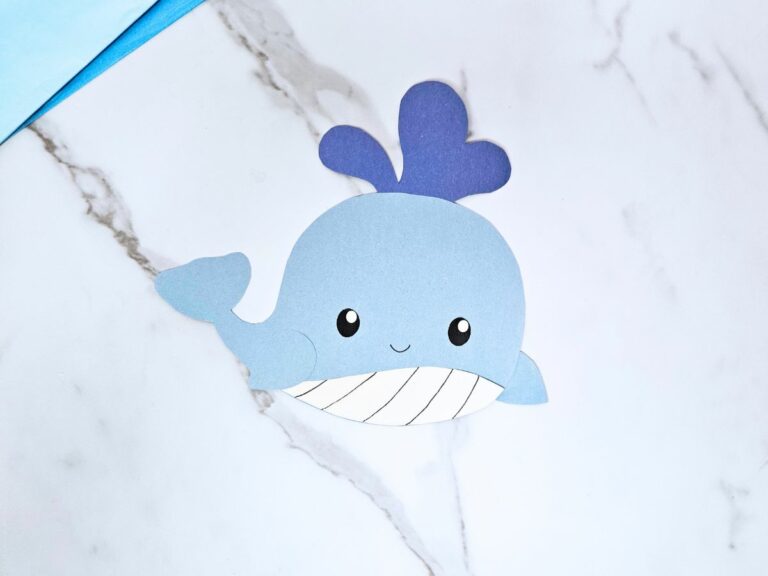 Adorable Whale Paper Craft - Raise Curious Kids
