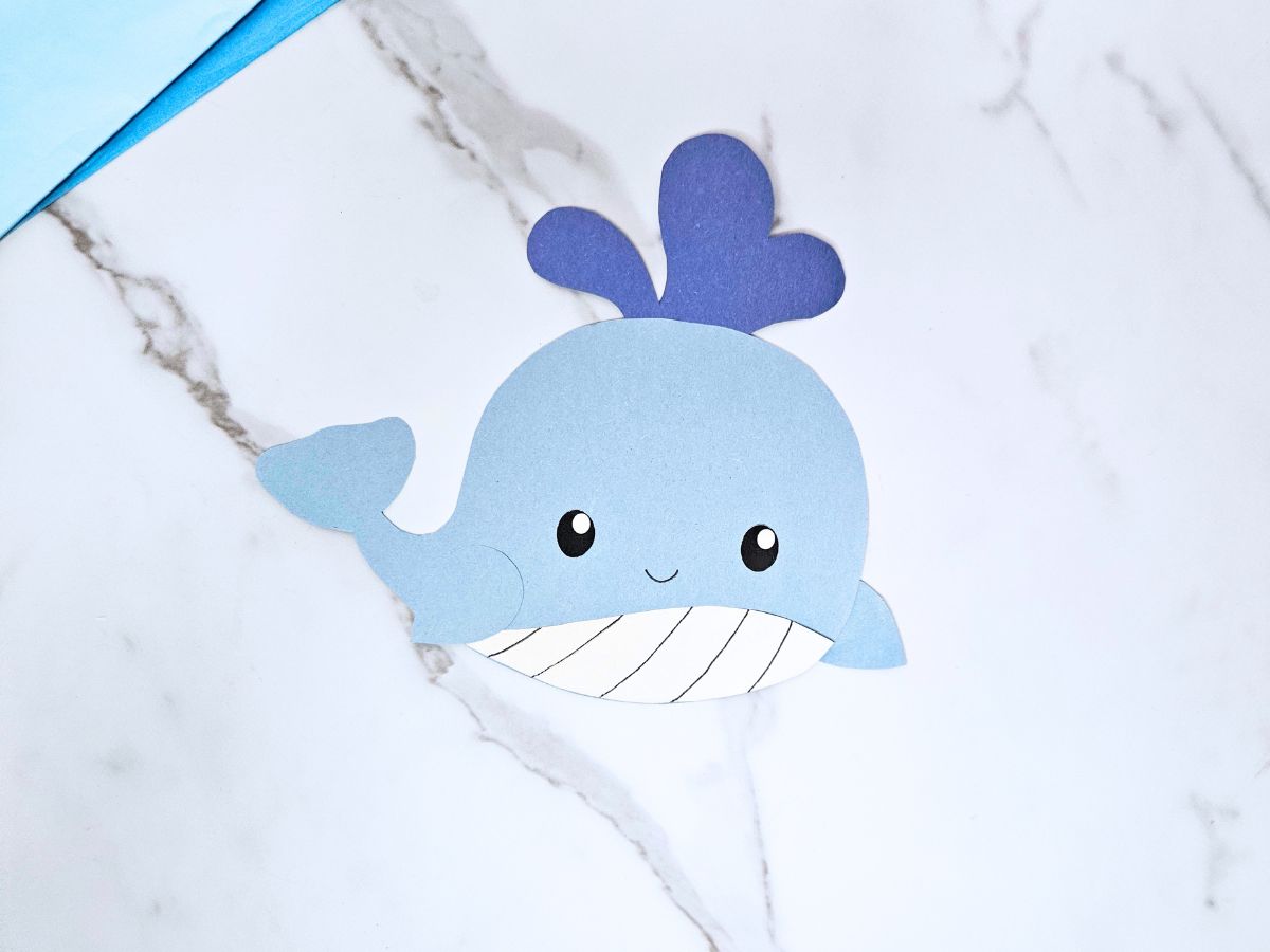 Adorable Whale Paper Craft - Raise Curious Kids