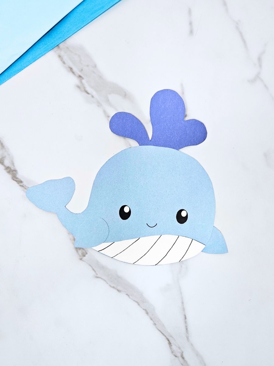 Adorable Whale Paper Craft - Raise Curious Kids