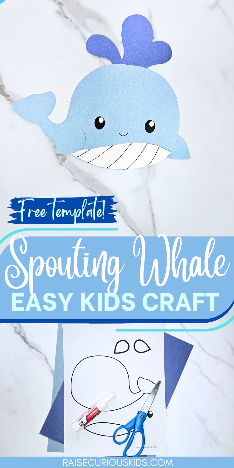 Adorable Whale Paper Craft - Raise Curious Kids