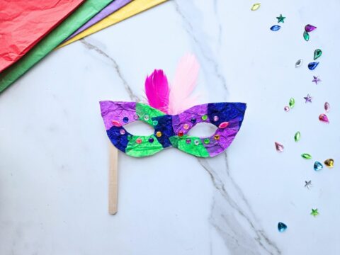 Carnival Mask Craft Template - Raise Curious Kids