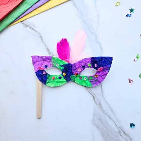 Carnival Mask Craft Template - Raise Curious Kids