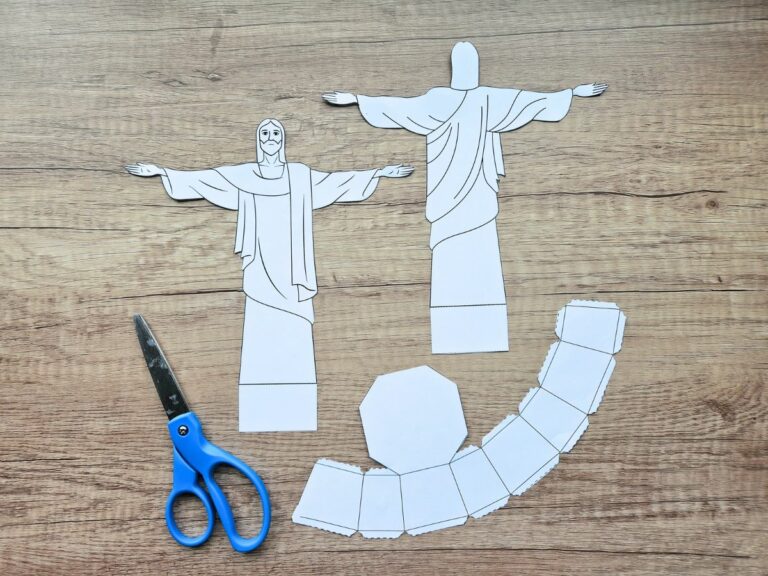 Christ the Redeemer 3D Paper Craft - Raise Curious Kids