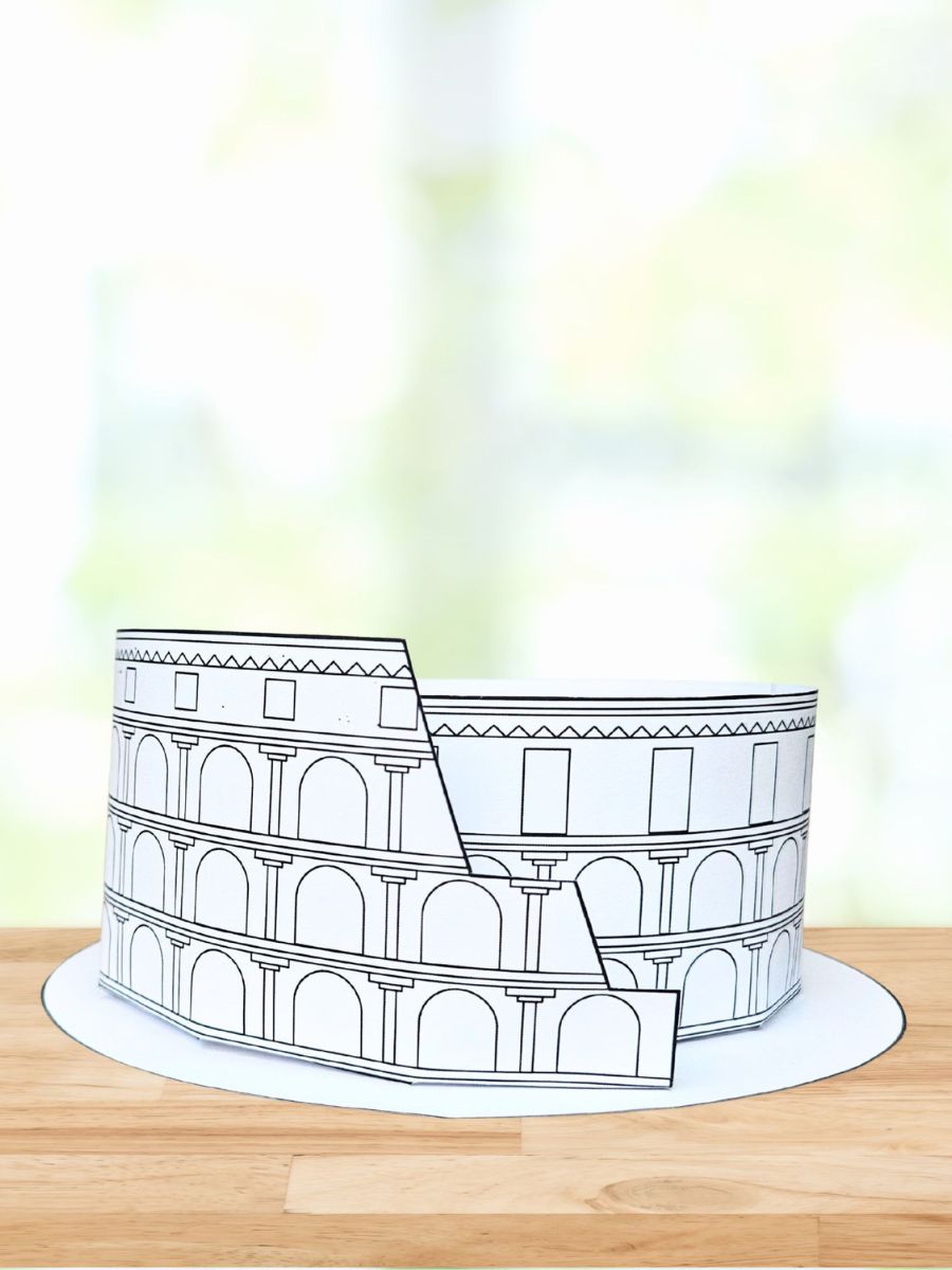 Colosseum 3D Paper Craft - Raise Curious Kids