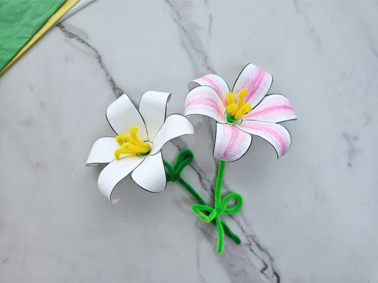 Lily Paper Craft for Kids - Raise Curious Kids