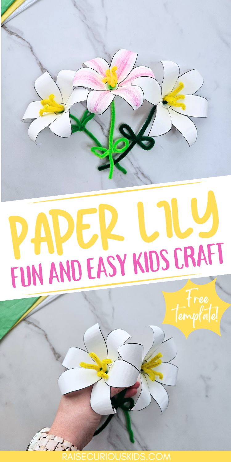 Lily Paper Craft for Kids - Raise Curious Kids