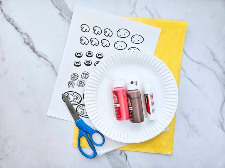 Pizza Paper Plate Craft - Raise Curious Kids