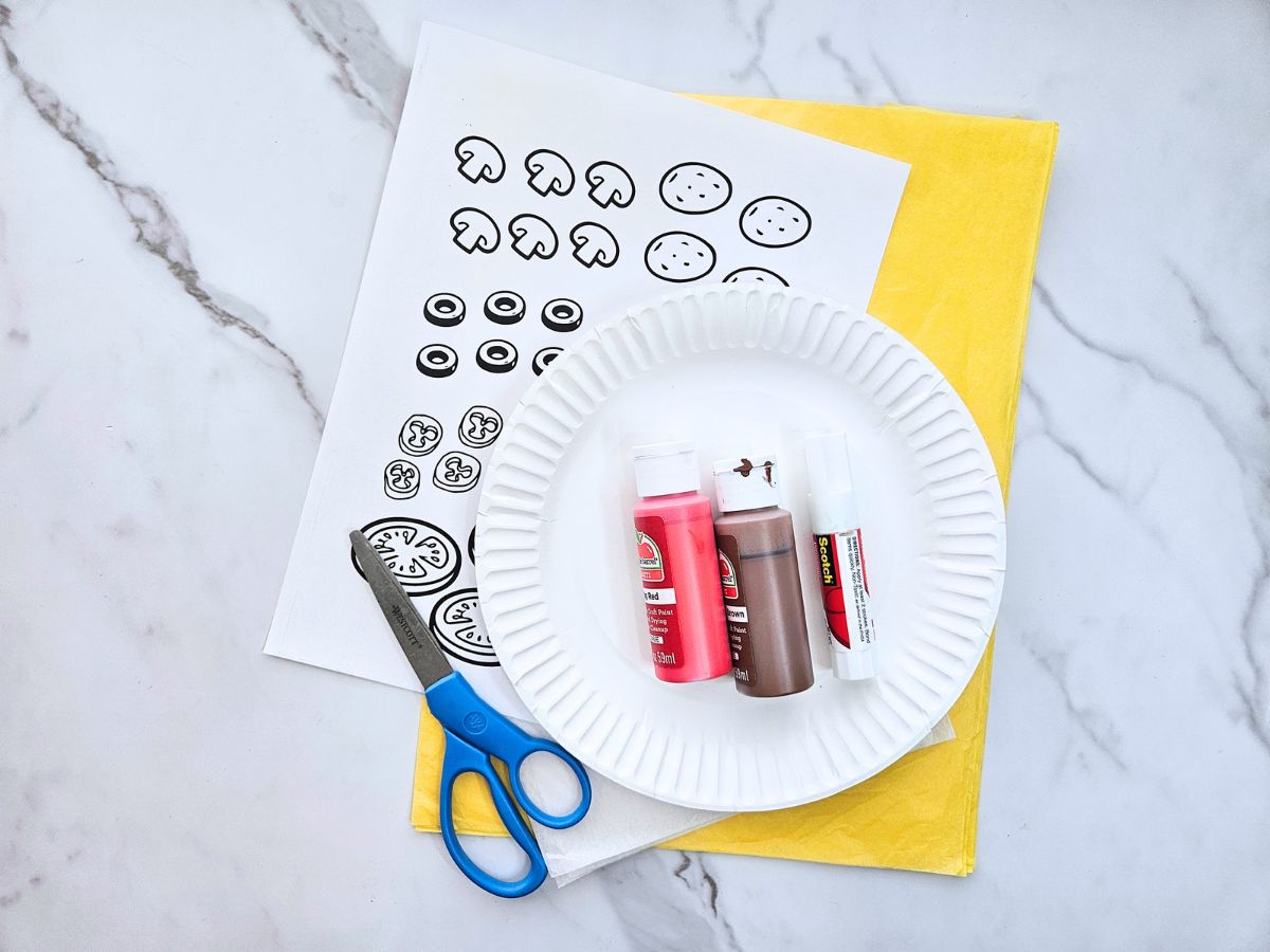 Pizza Paper Plate Craft - Raise Curious Kids