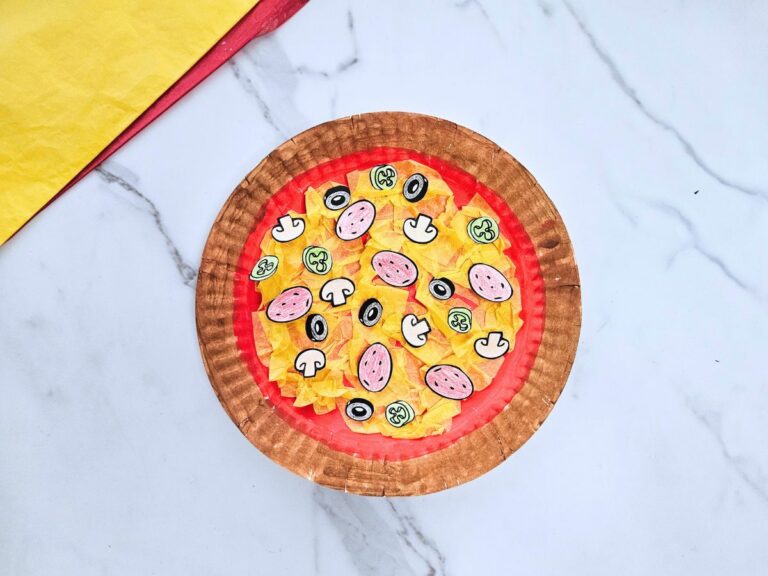 Pizza Paper Plate Craft - Raise Curious Kids