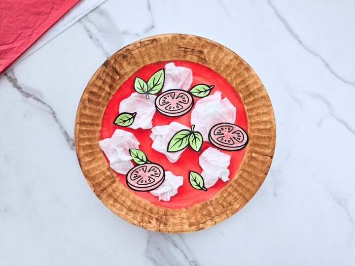 Pizza Paper Plate Craft - Raise Curious Kids