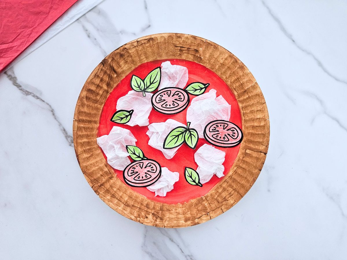 Pizza Paper Plate Craft - Raise Curious Kids