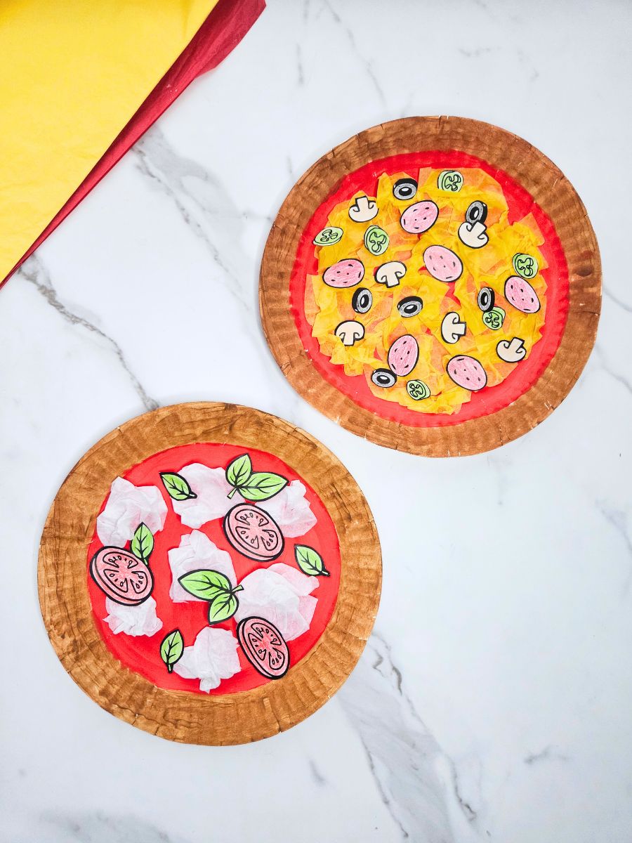 Pizza Paper Plate Craft - Raise Curious Kids
