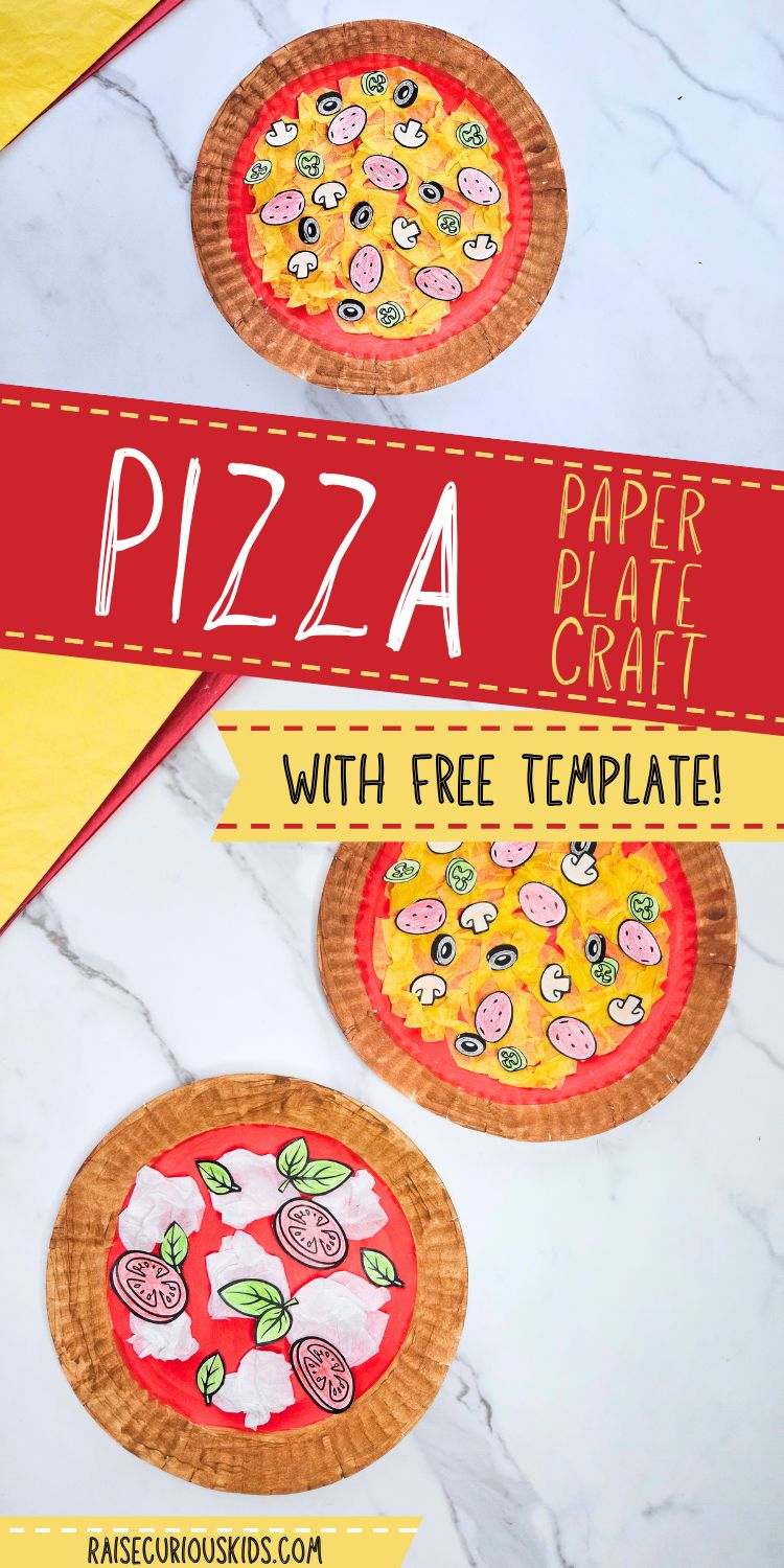 Pizza Paper Plate Craft - Raise Curious Kids